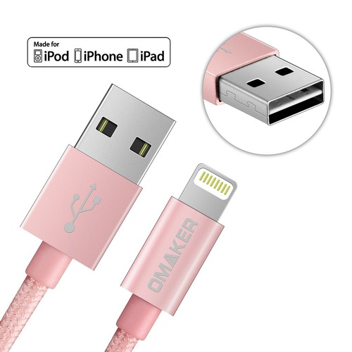 OmakerのリバーシブルUSBコネクタ搭載Lightningケーブル（ローズゴールド）が31%オフでセール中